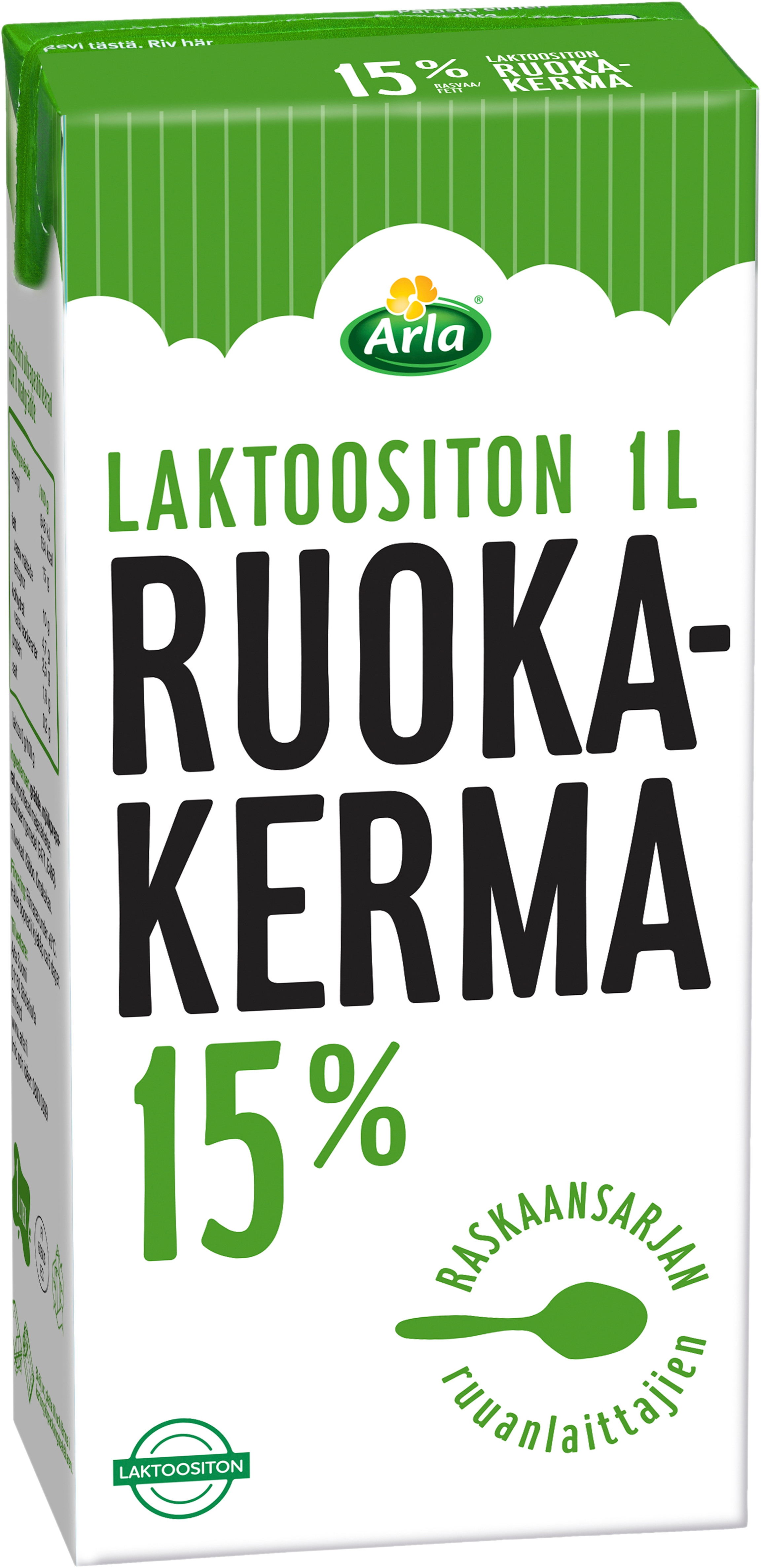 Arla Pro Ruokakerma 15% 1 L UHT laktoositon - Osta netistä laadukkaat ...