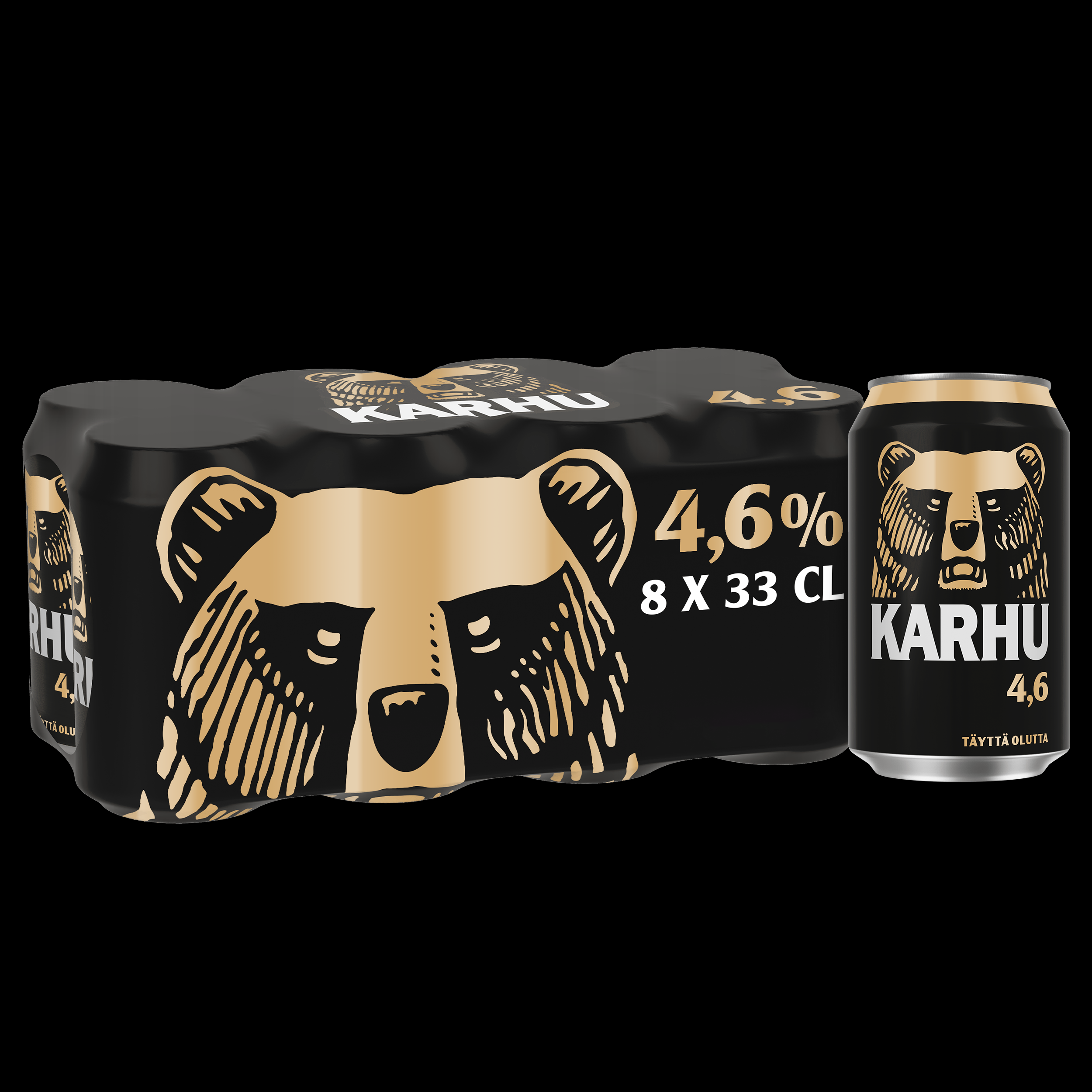 8-pack Karhu Lager olut 4,6% tölkki 0,33 L - Osta netistä laadukkaat ...